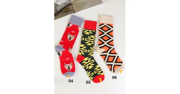 Cartoon Patterned High-Rise Socks