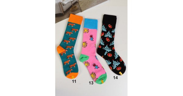 Cartoon Patterned High-Rise Socks
