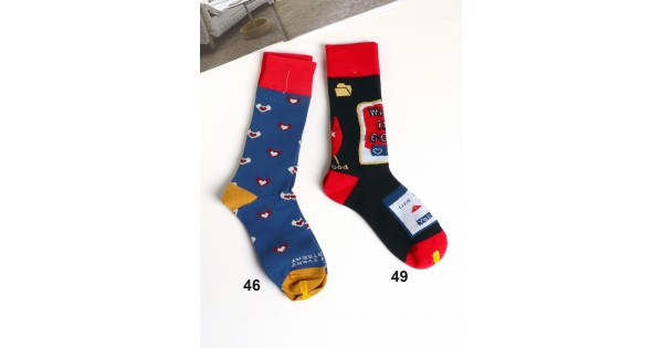 Cartoon Patterned High-Rise Socks