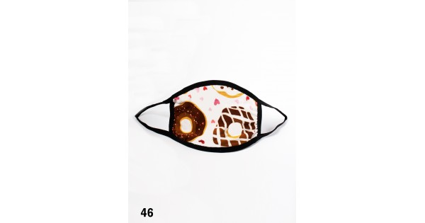 Reversible Donuts Jersey Fabric Face Mask