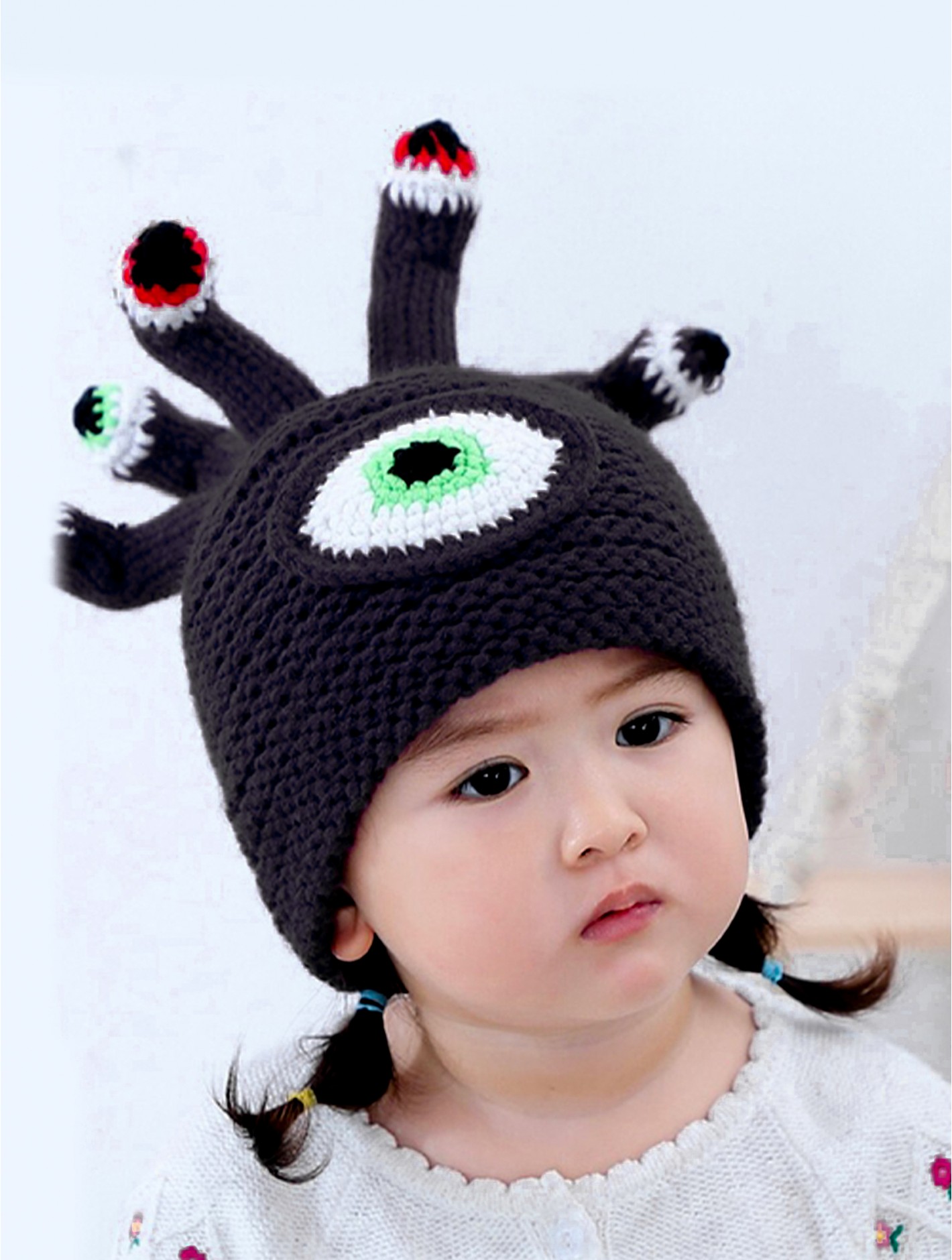 Kid's Alien Themed Knitted Hat