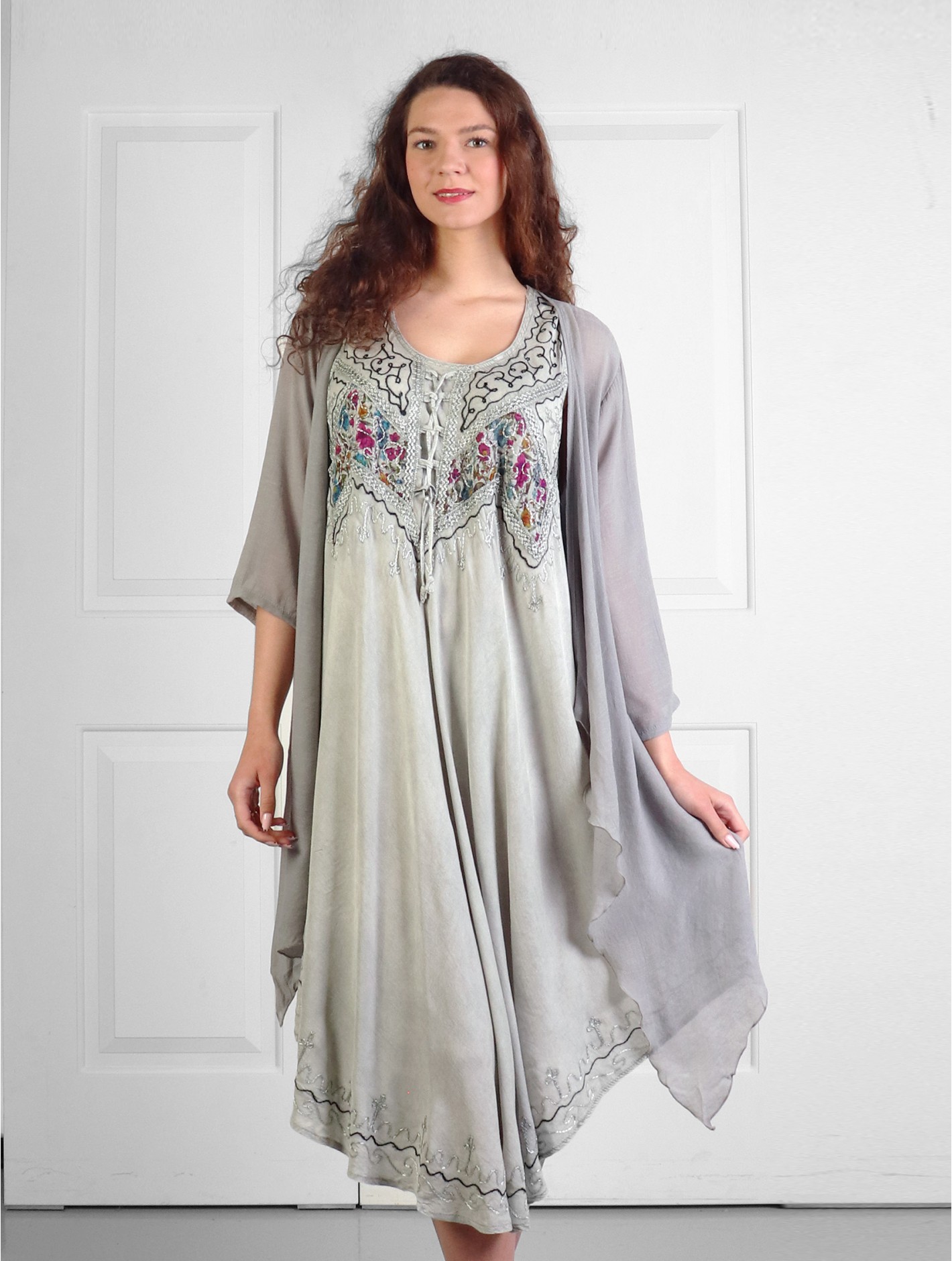 Patterned Sleeveless Sundress