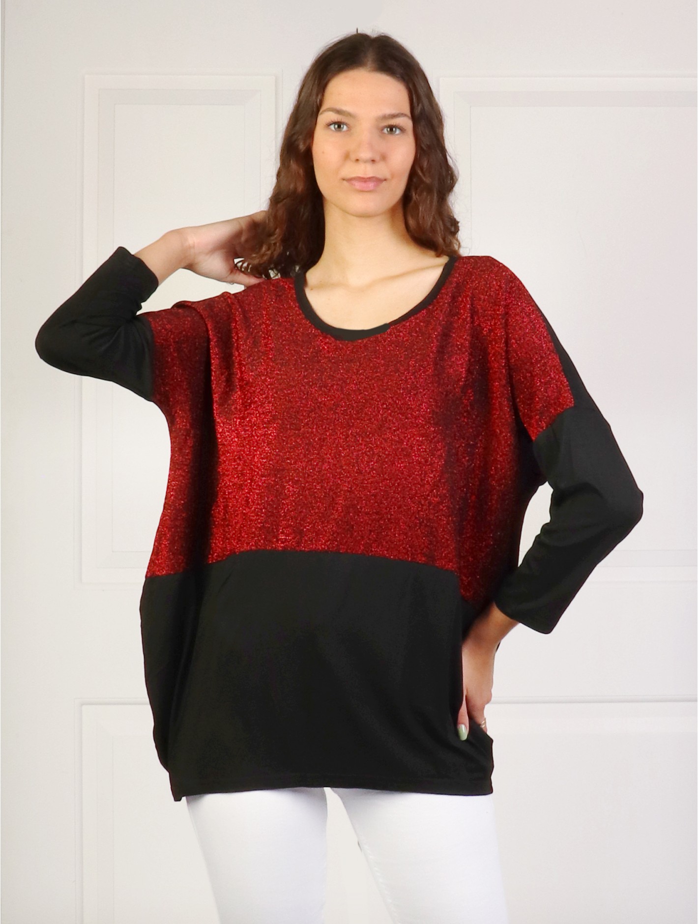 Bright Silk Suede Sleeved Fashion Top