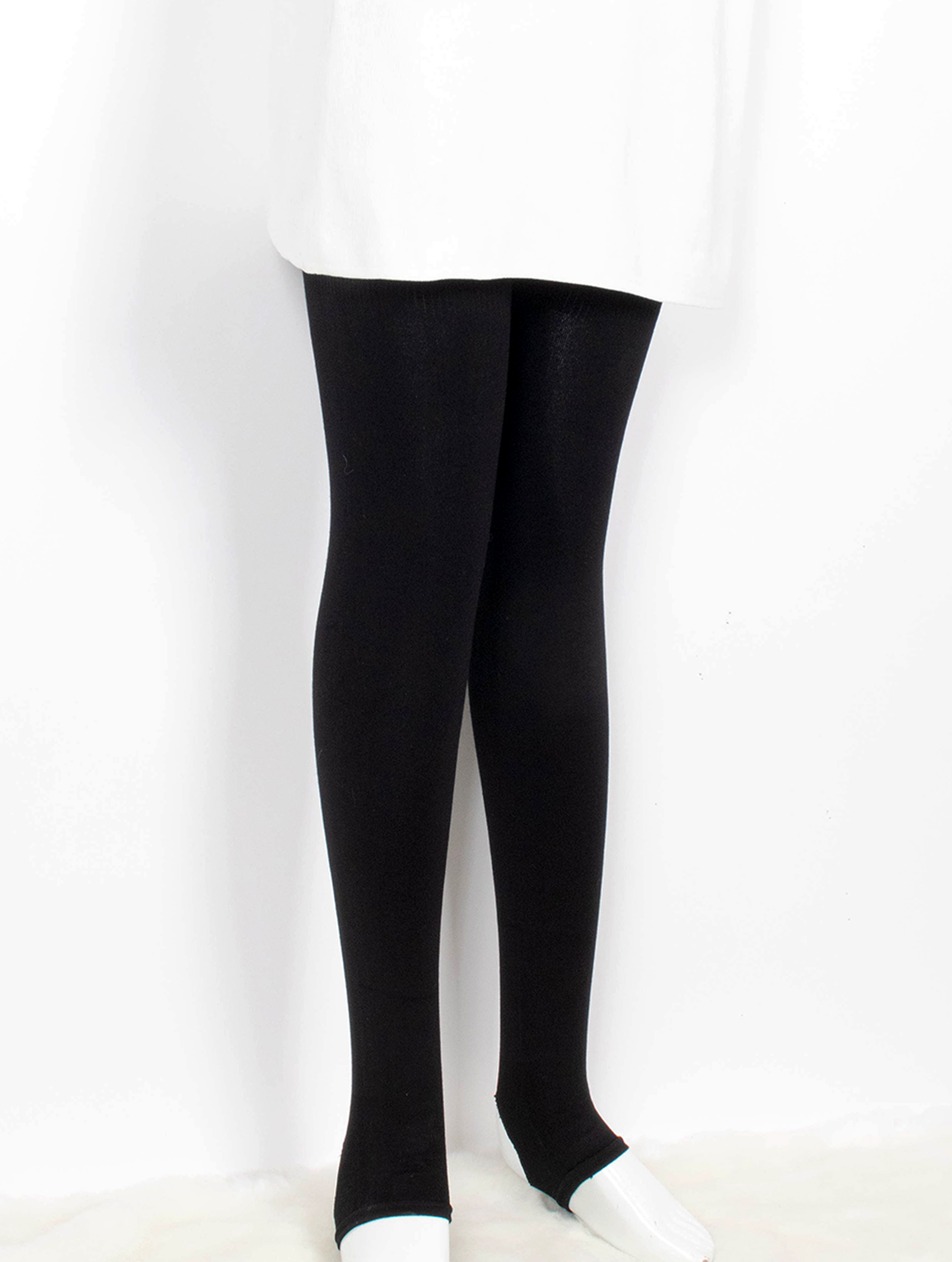 Comfortable Stretchy Open-Ankle Knitted Tights