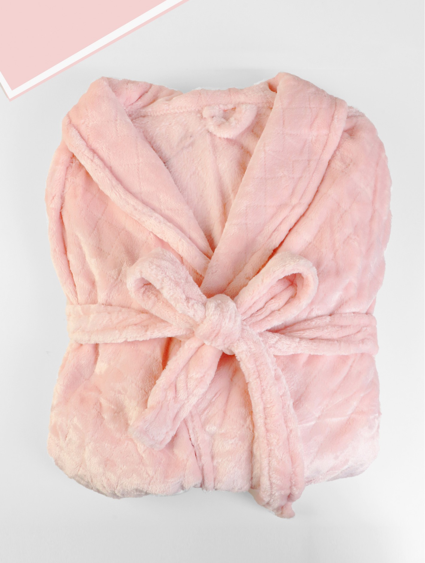 Solid Color Flannel House Robe W/ Pockets