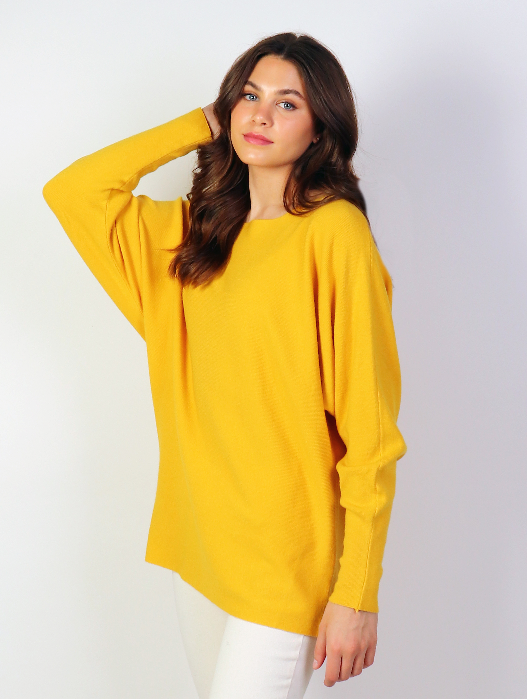 Long Bat Sleeves Pullover Loose Tops