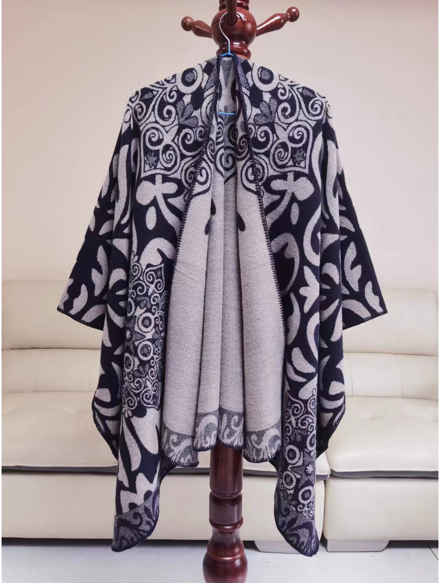 Soft Abstract Patterned Shawl
