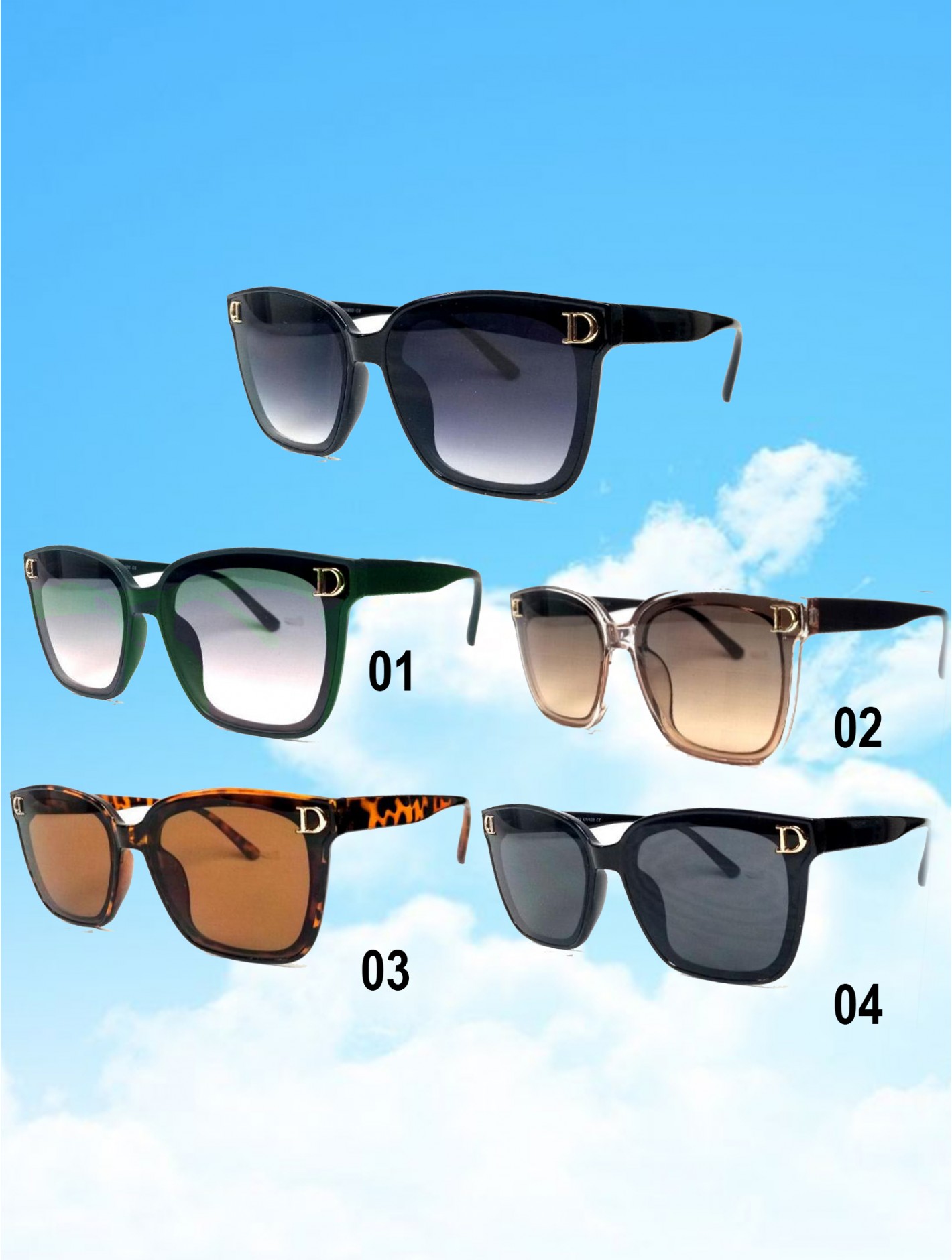 OVERSIZED GRADIENT SUNGLASSES