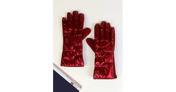 Solid Colour Shiny Bubble Gloves W/ Thumb and index opening