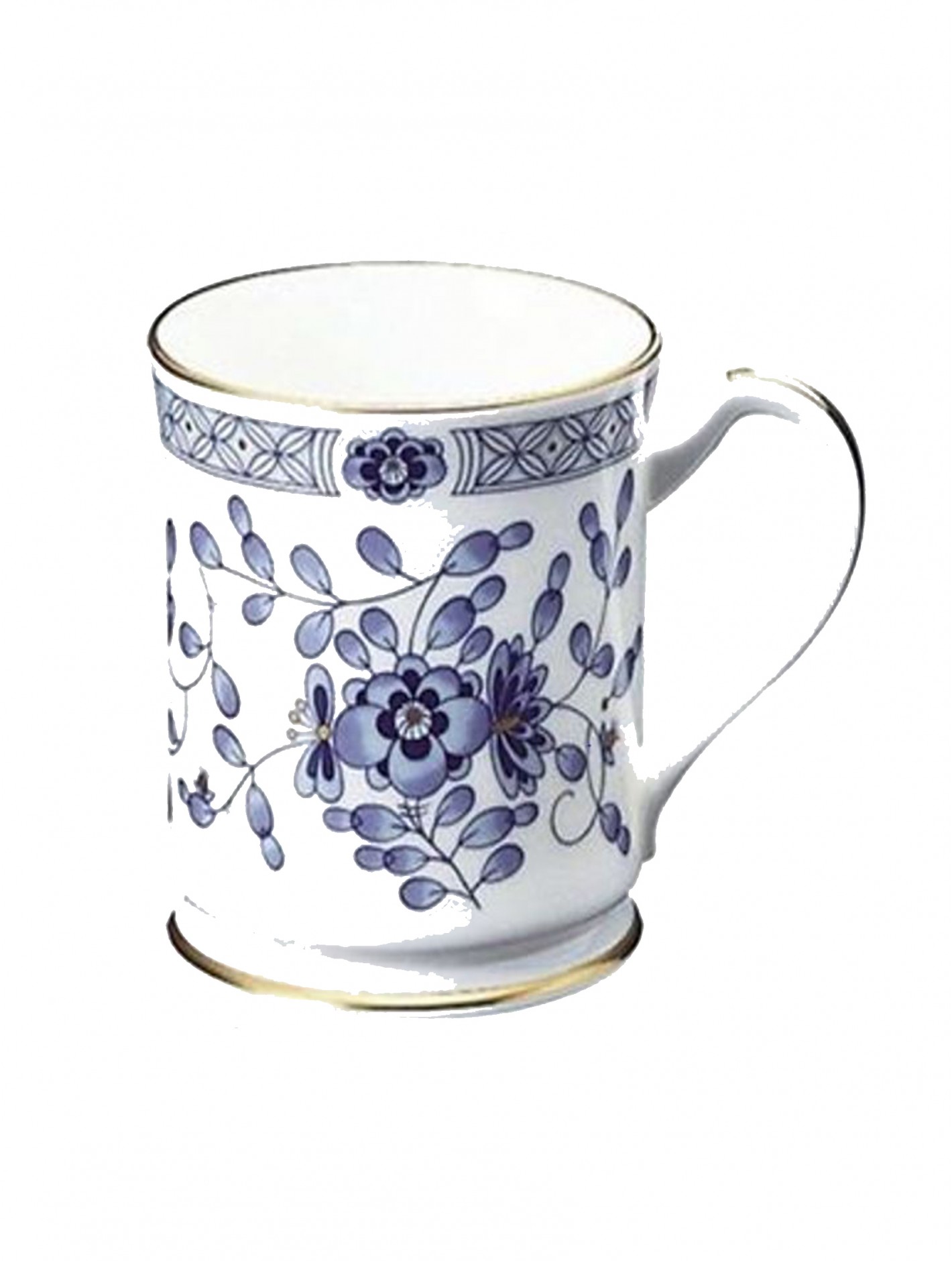 Porcelain Blue Flower Mug With Gift Box