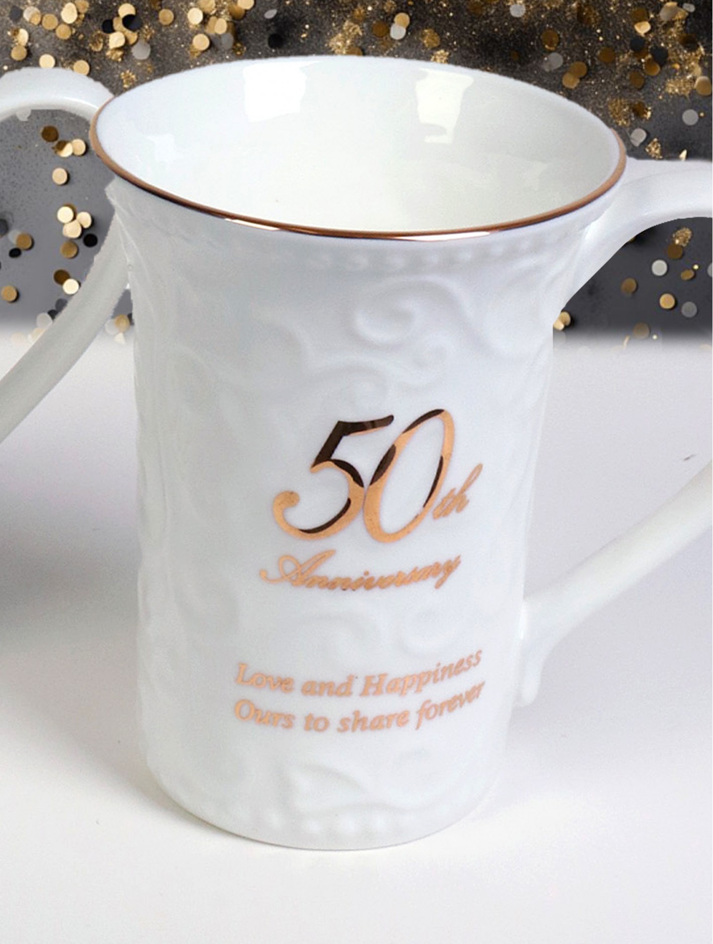 50th Anniversary Mugs With Gift Box