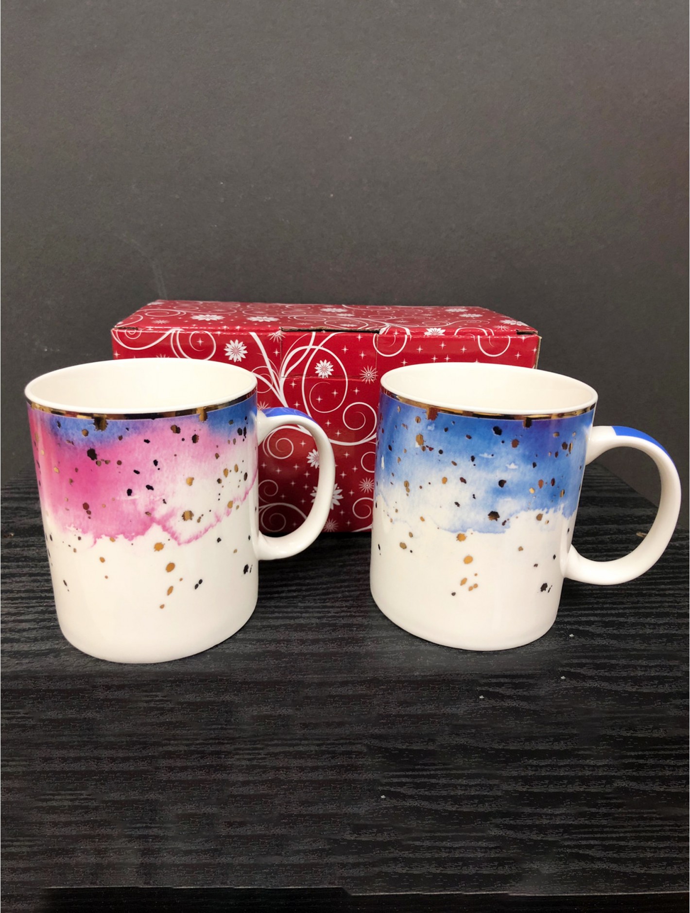 355 ML Colour Mug (2 Pcs) With Gift Box