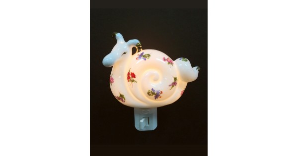 Porcelain Snail Night Light with Gift Box