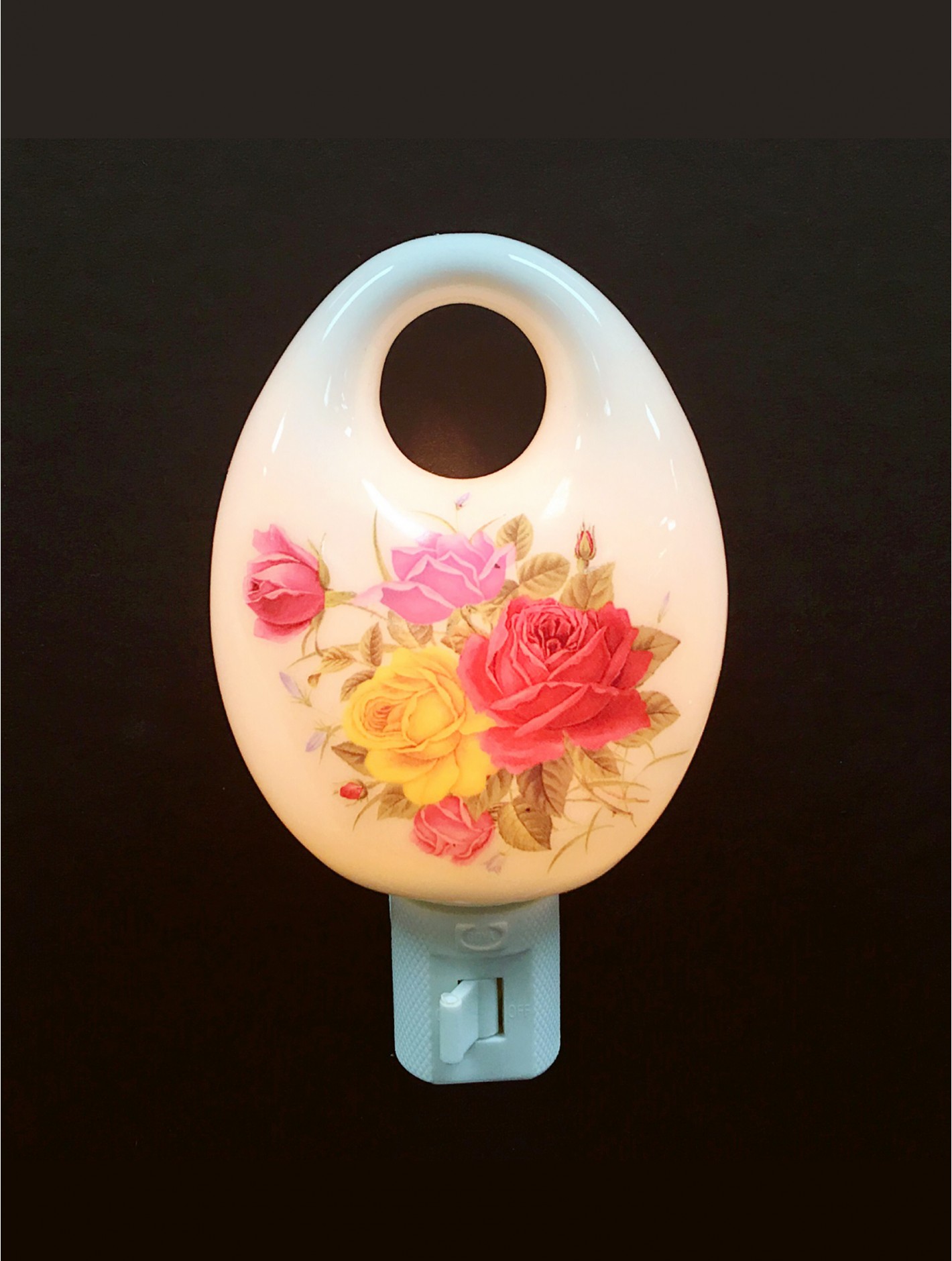 Porcelain Flower Night Light with Gift Box