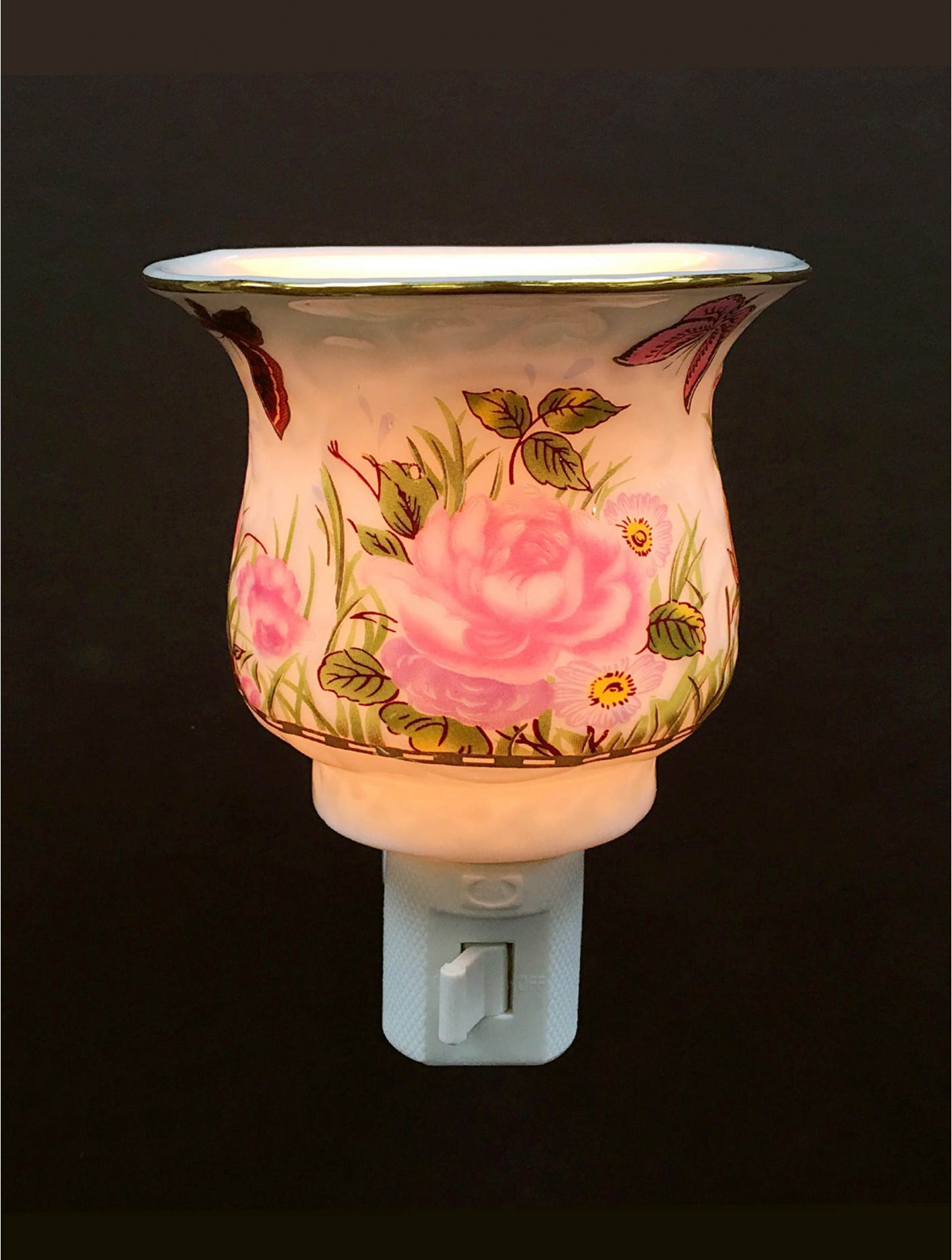 Porcelain Flower Night Light with Gift Box