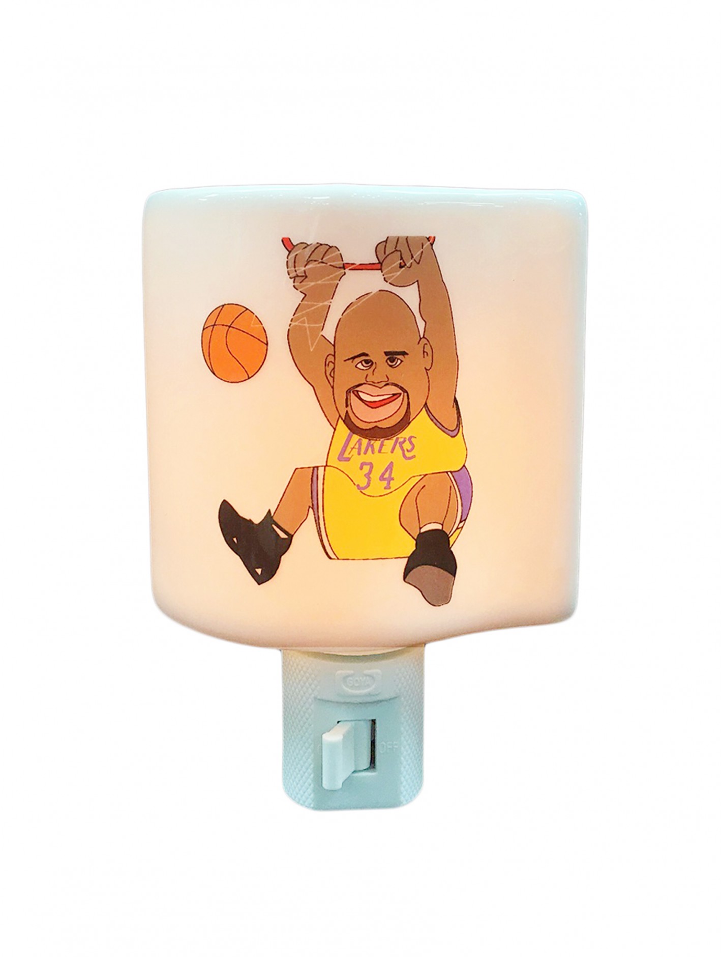 Porcelain Basketball Night Light with Gift Box