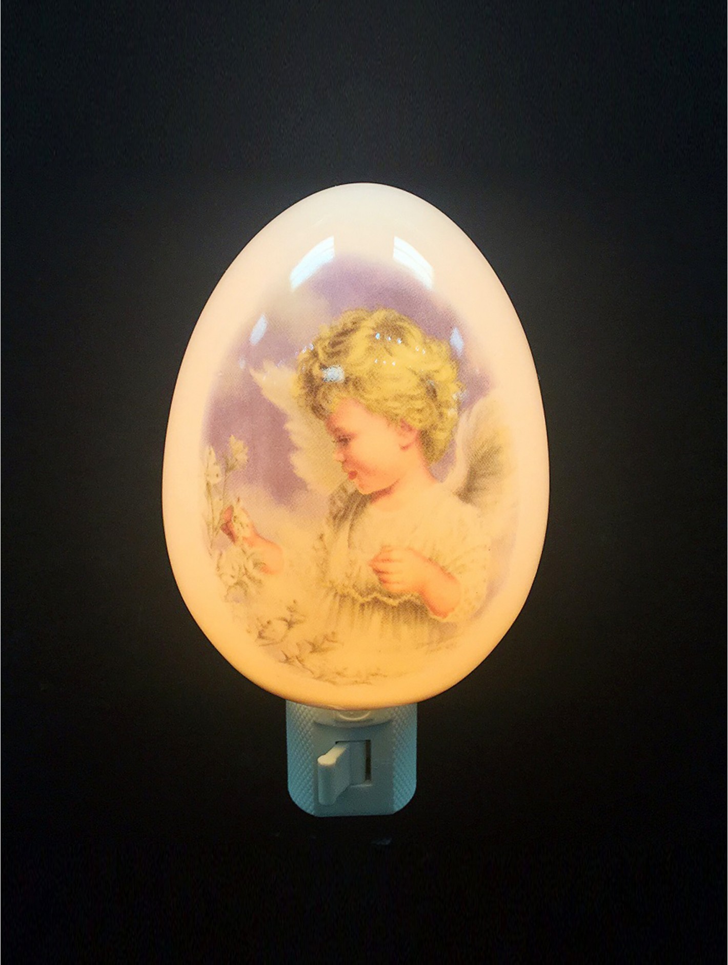 Porcelain Angel Girl Night Light with Gift Box