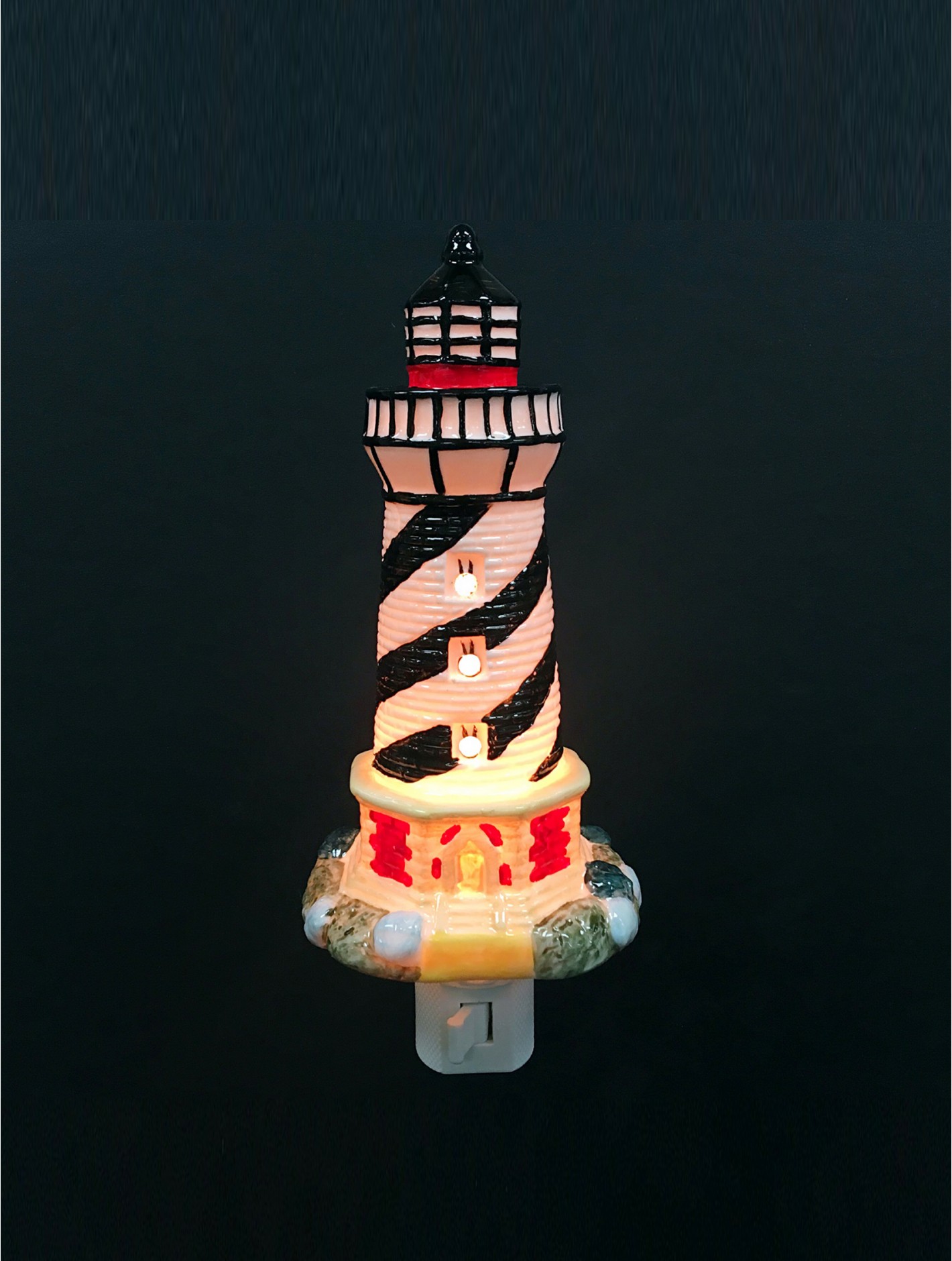 Porcelain Light House Night Light with Gift Box