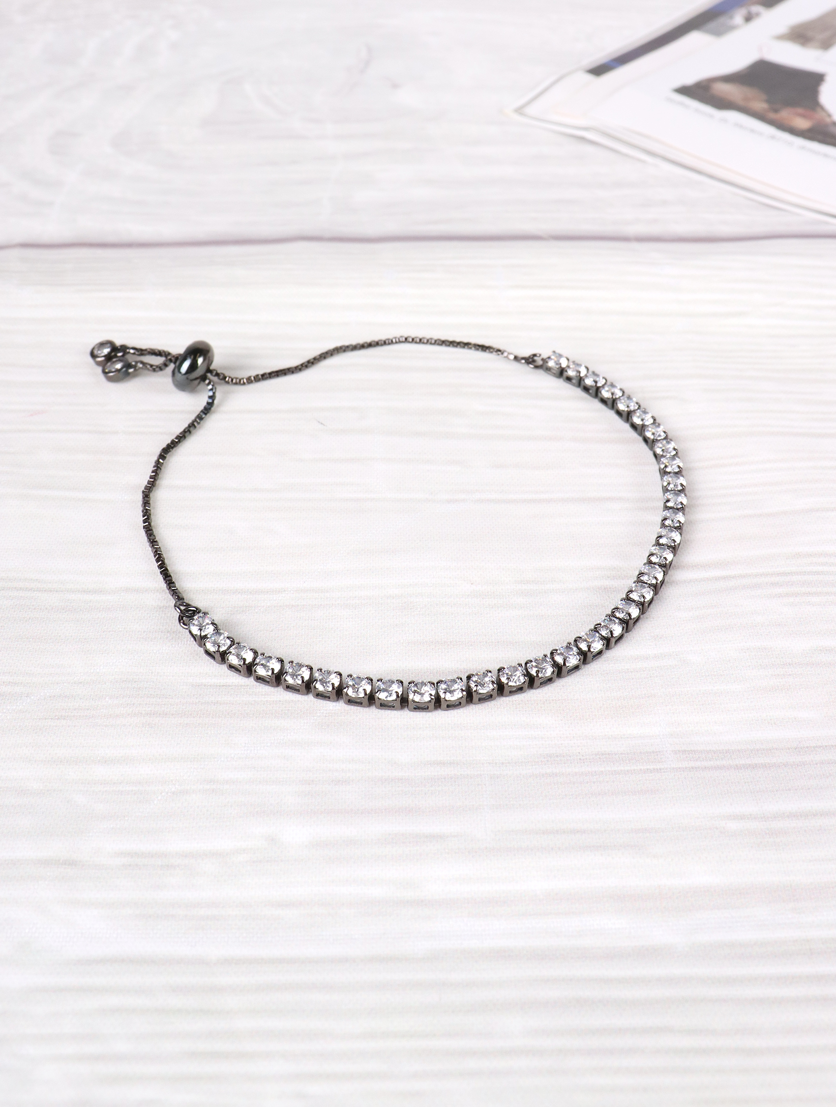 Adjustable Rhinestone Stretch Bracelet