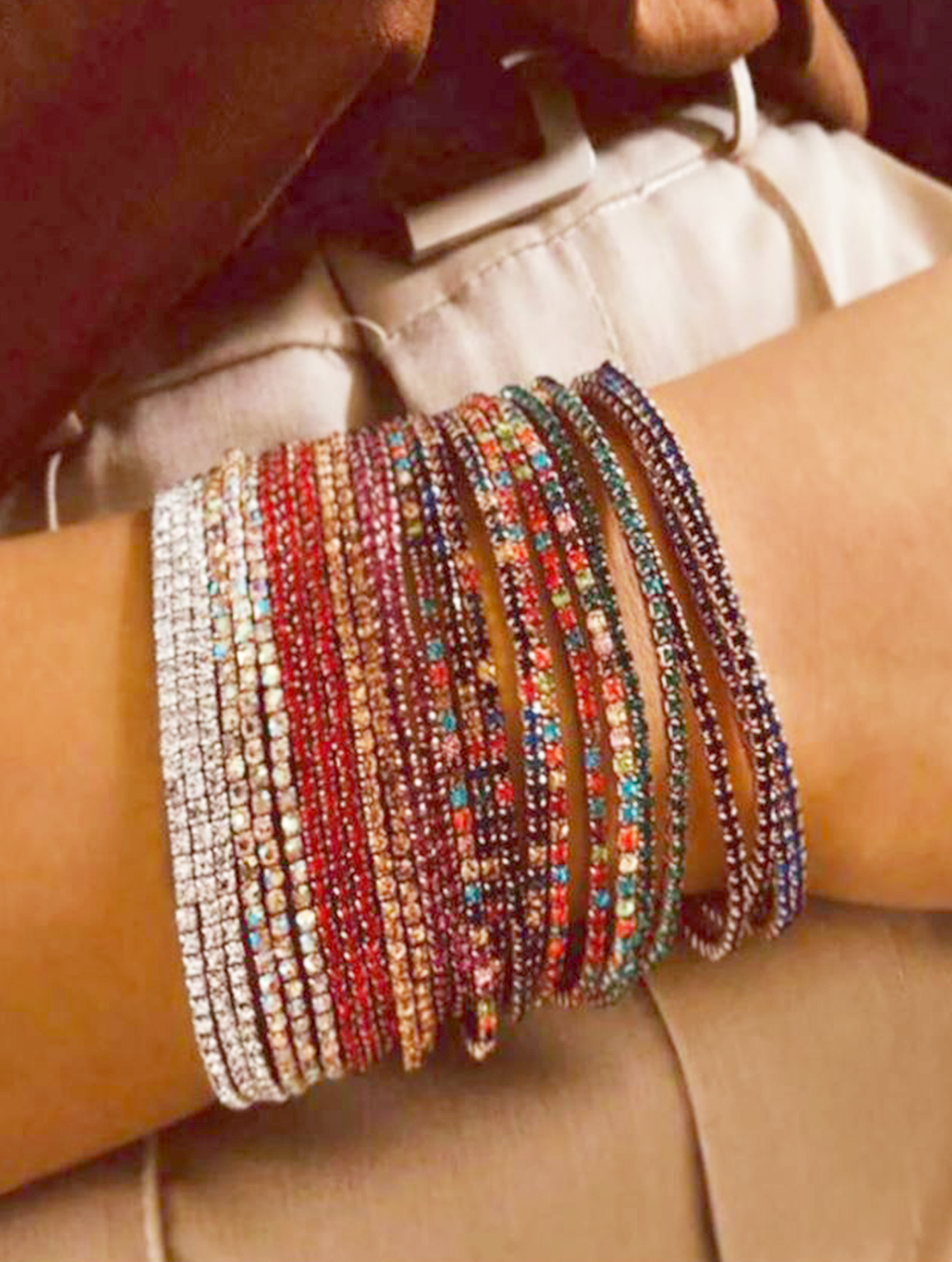 Stretchy Rhinestone Bracelet (6pcs)