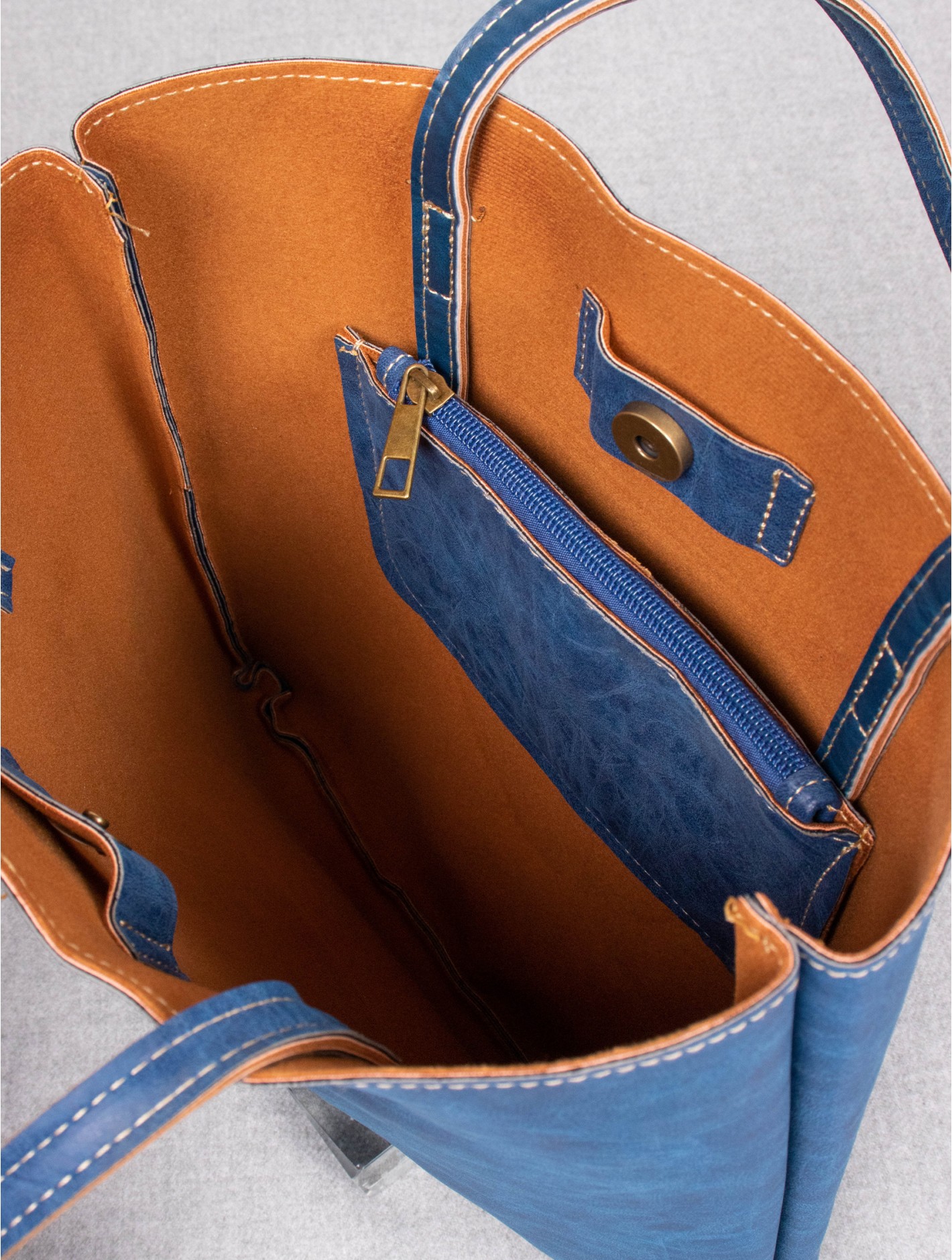 Solid Color Matte PU Tote Bag