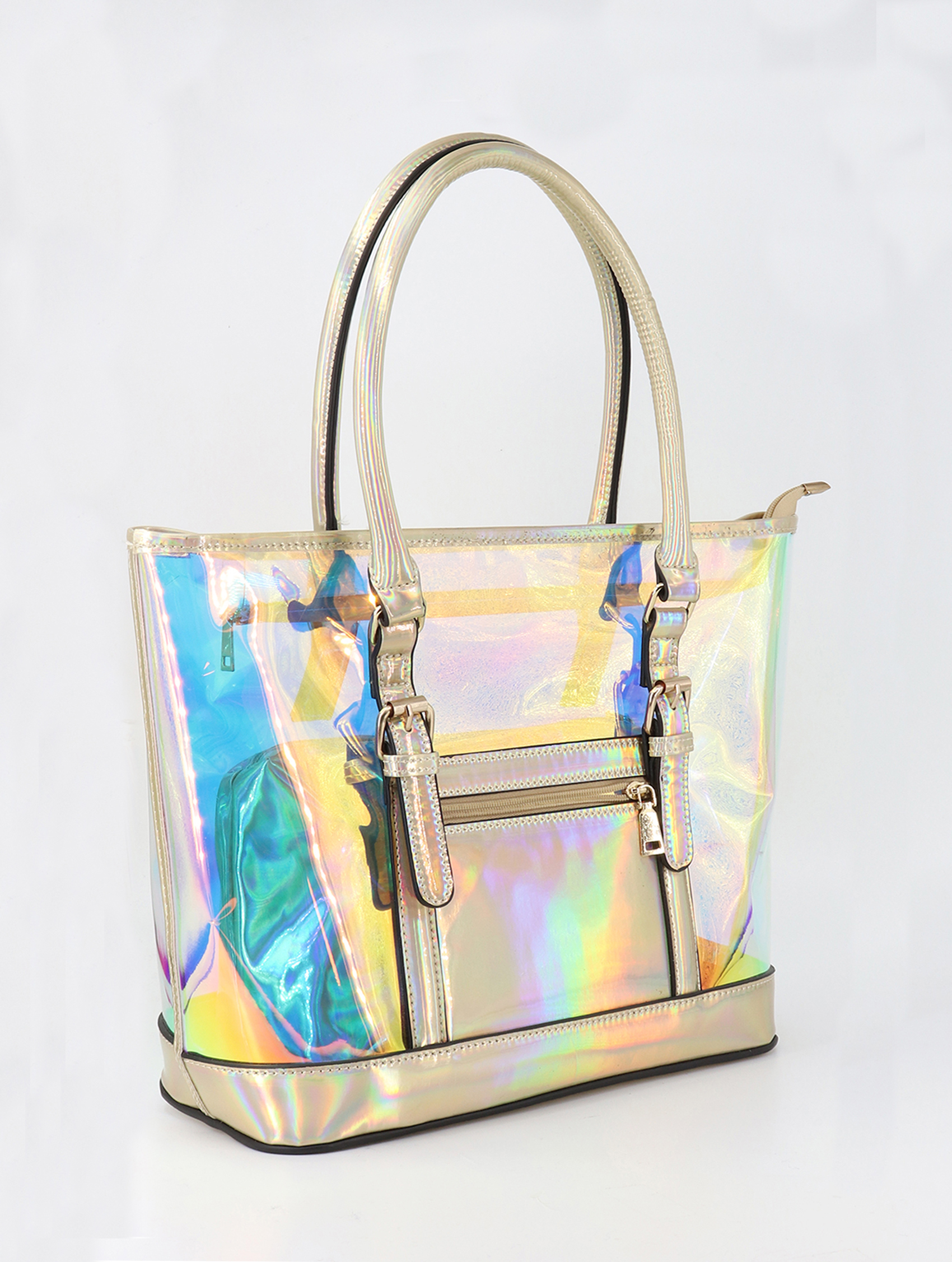 Fluorescent Tote Bag W/ Zip Closure