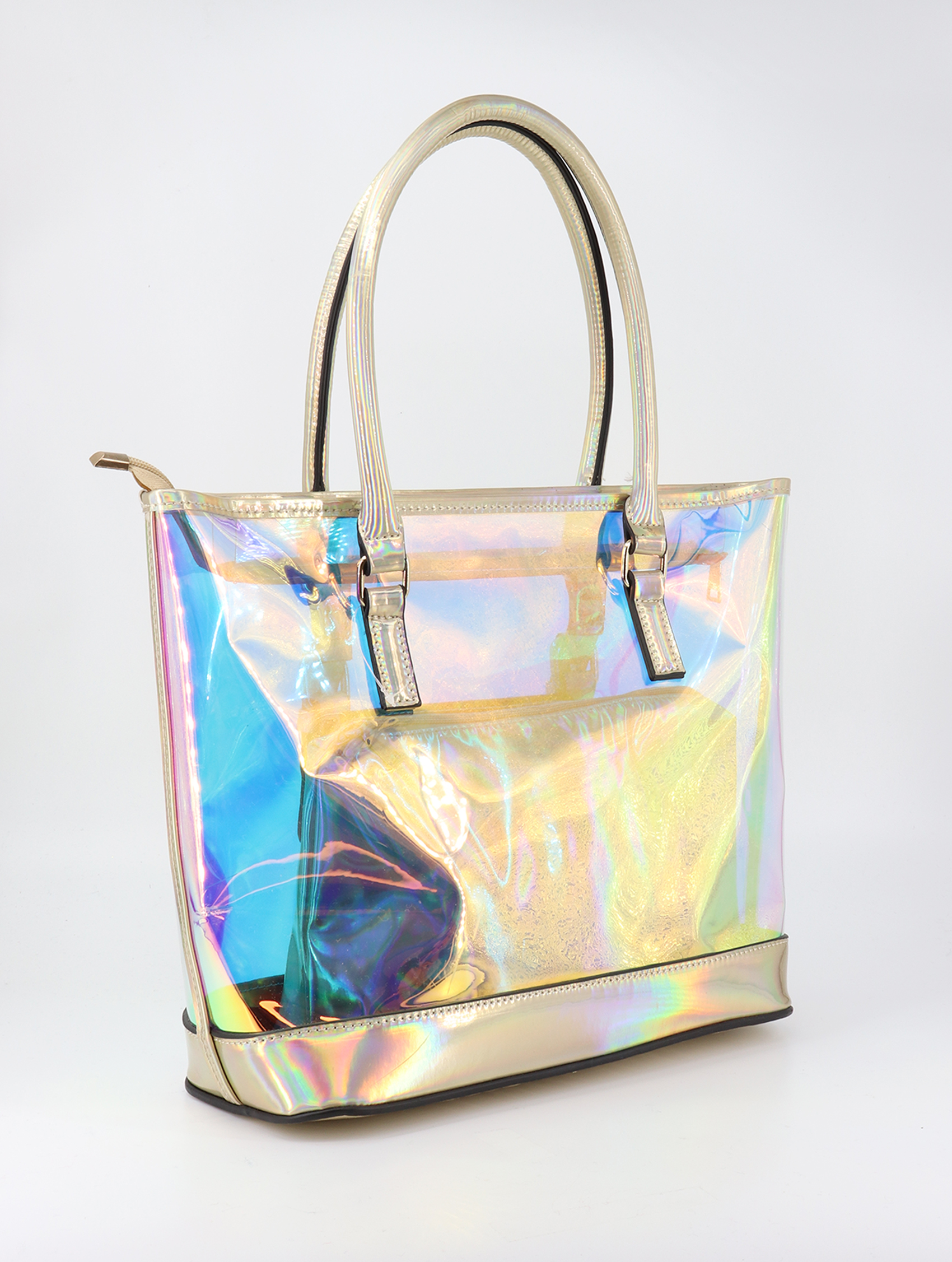 Fluorescent Tote Bag W/ Zip Closure