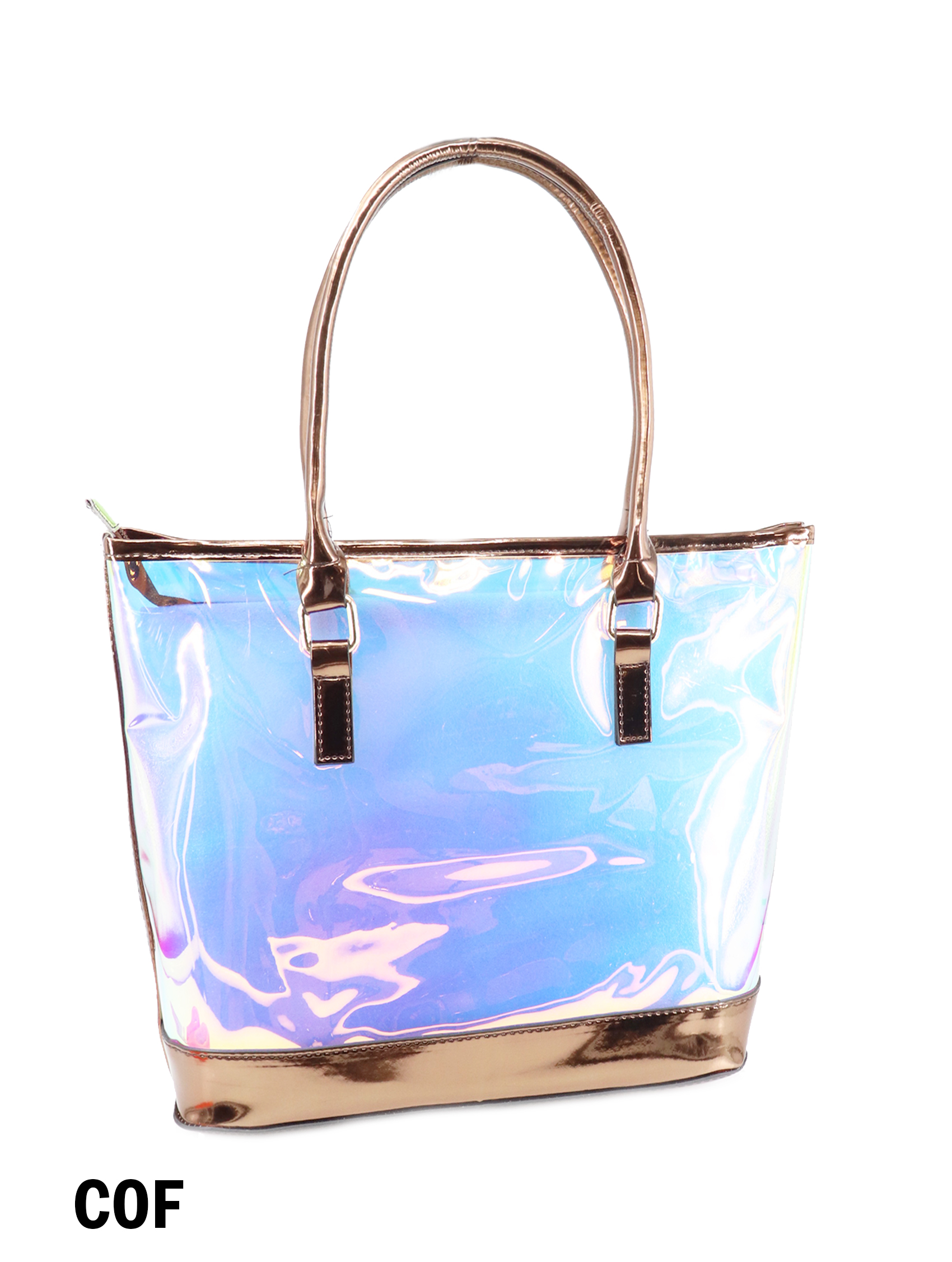 Fluorescent Tote Bag W/ Zip Closure