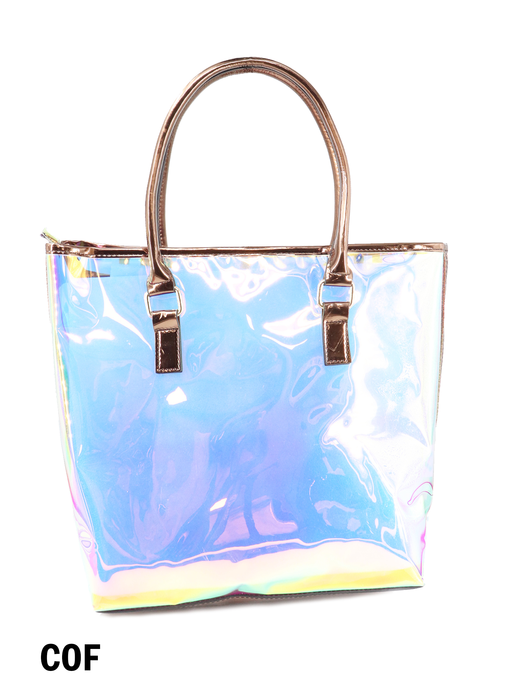 Fluorescent Tote Bag W/ Zip Closure