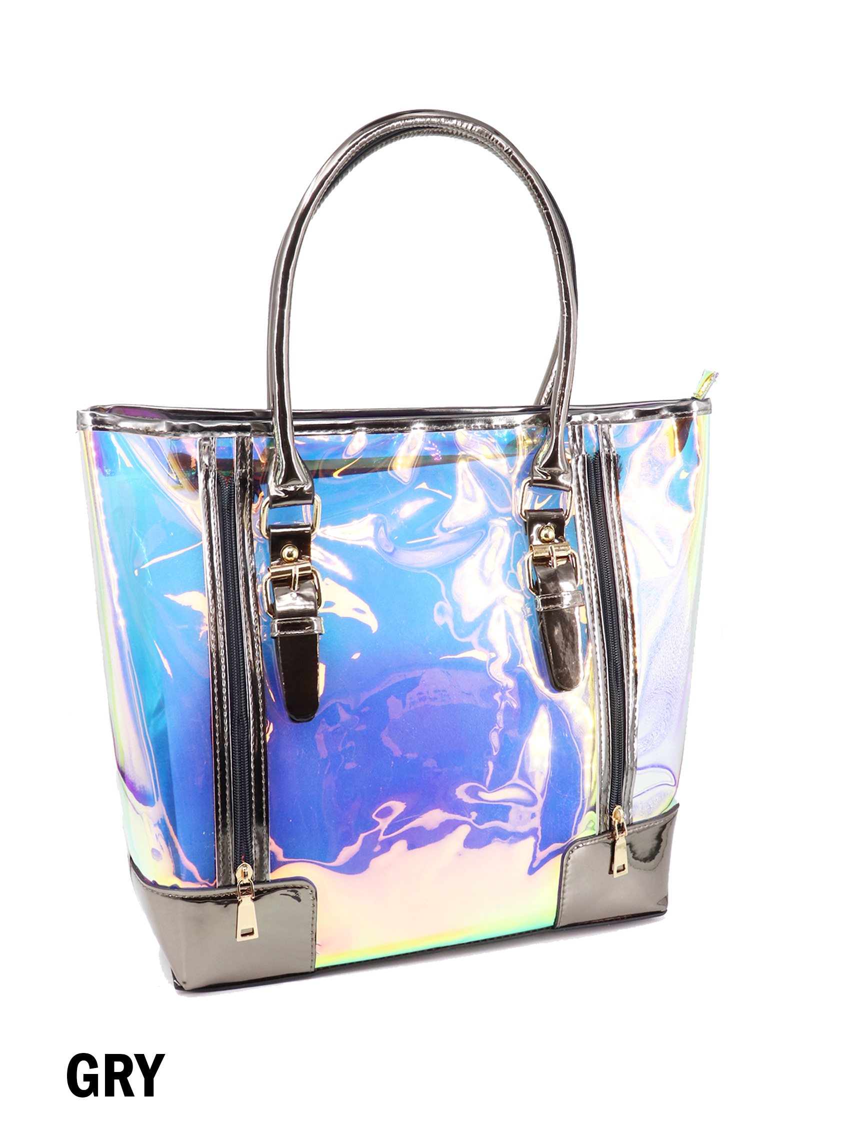 Fluorescent Tote Bag W/ Zip Closure