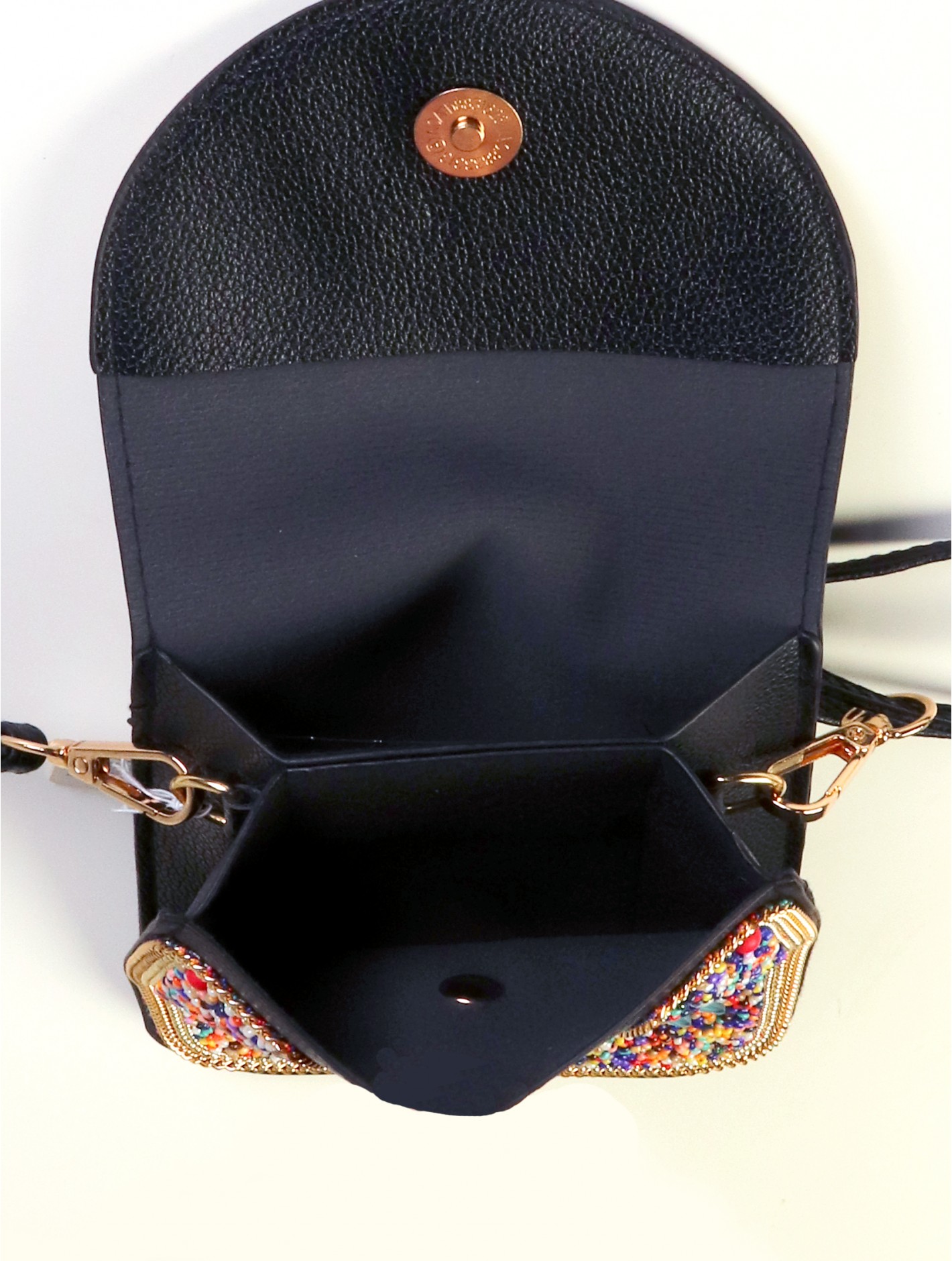 Beaded Butterfly Mini Purse W/ Chain