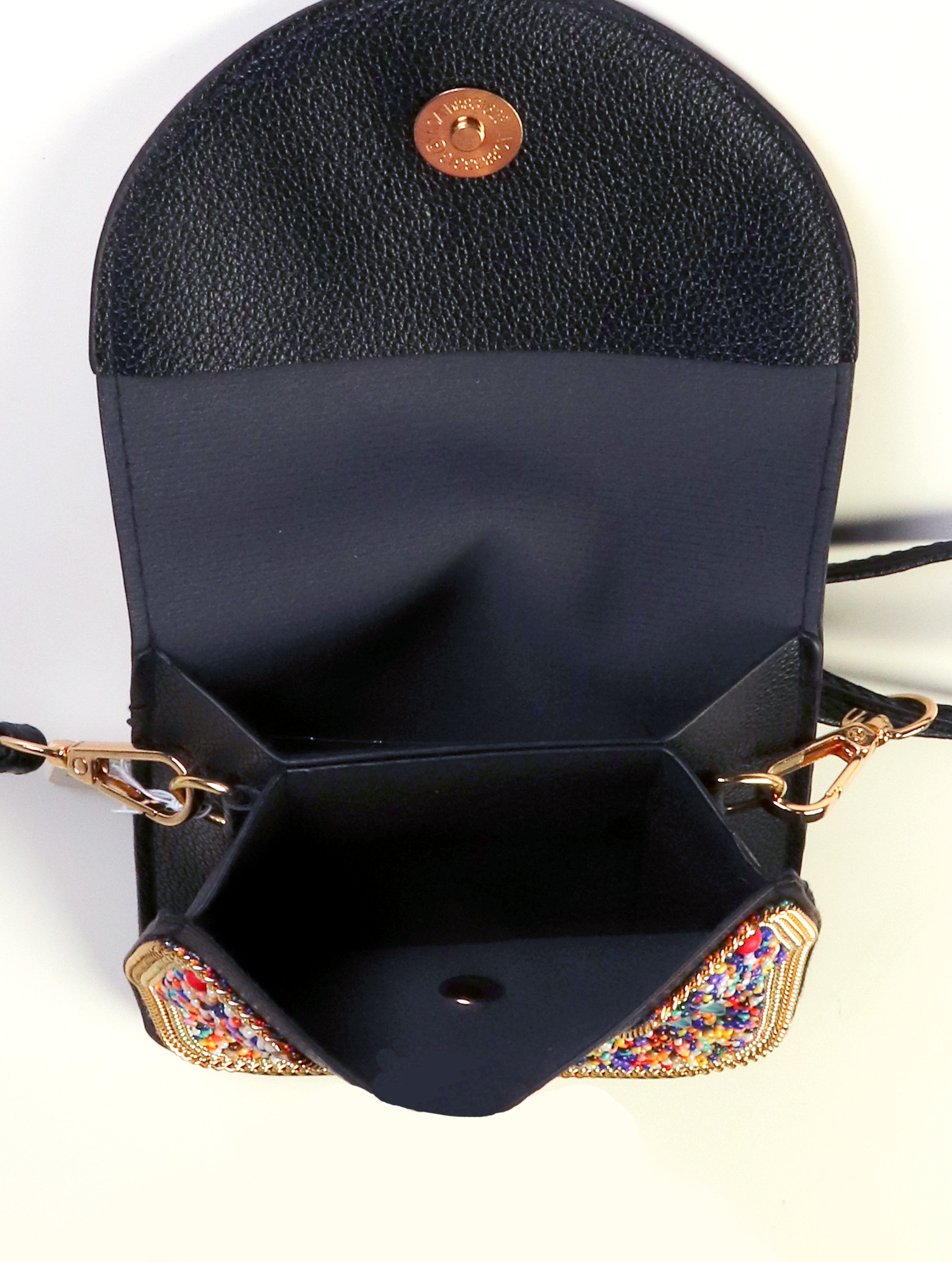Beaded Butterfly Mini Purse W/ Chain