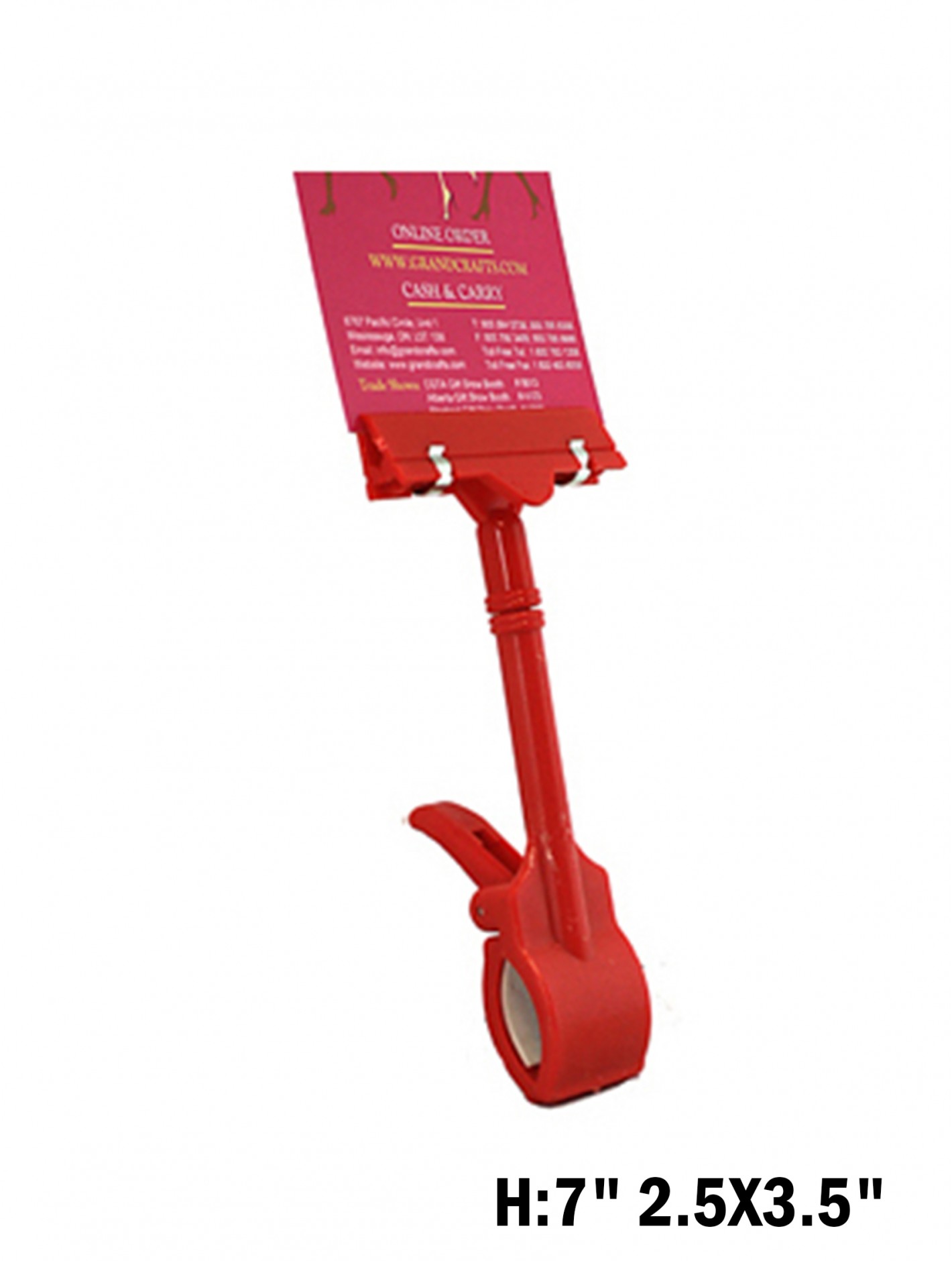 CLIP SIGN HOLDER