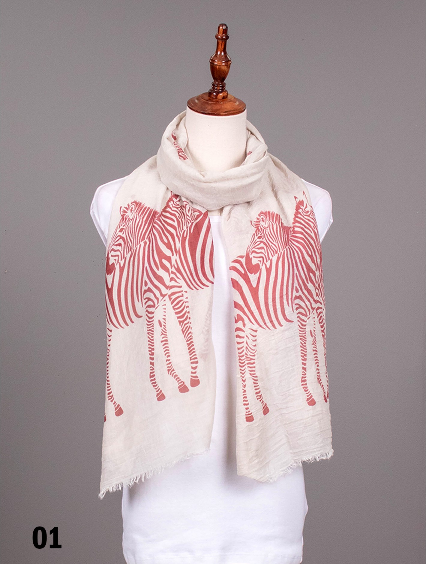 Zebra Print Fashion Scarf