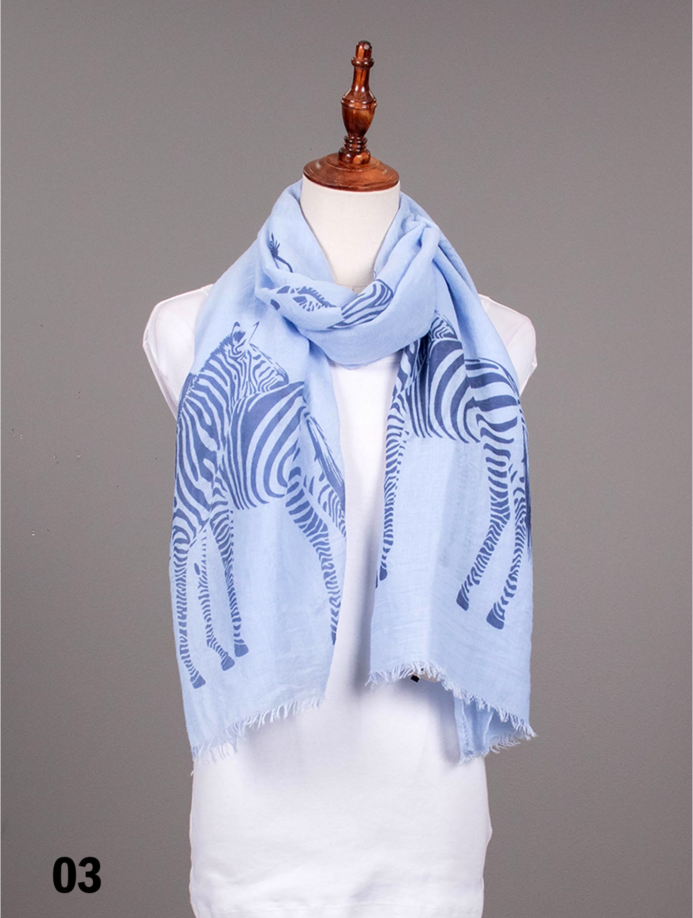 Zebra Print Fashion Scarf