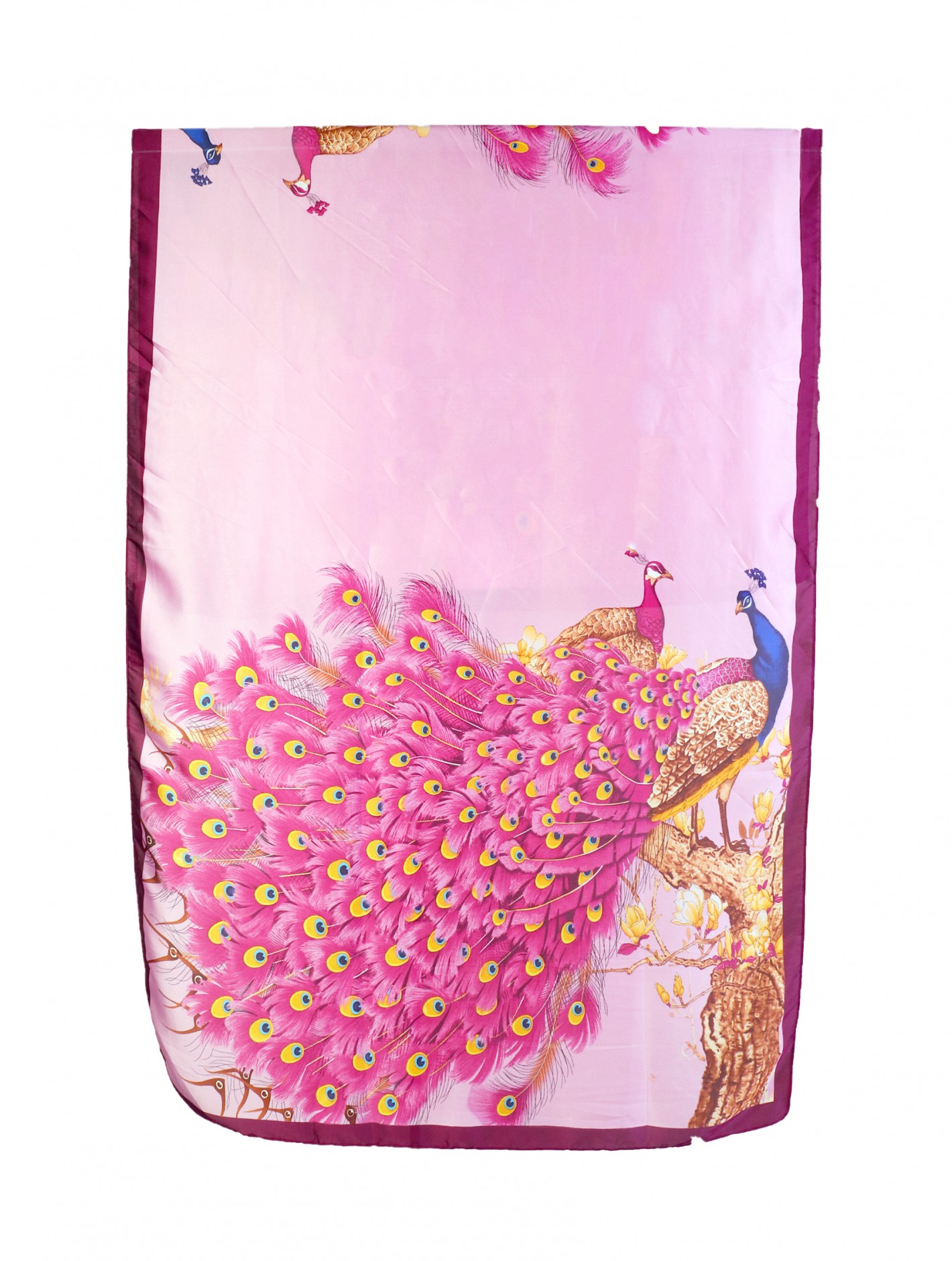 Premium Silk Feeling Spring Print Scarf