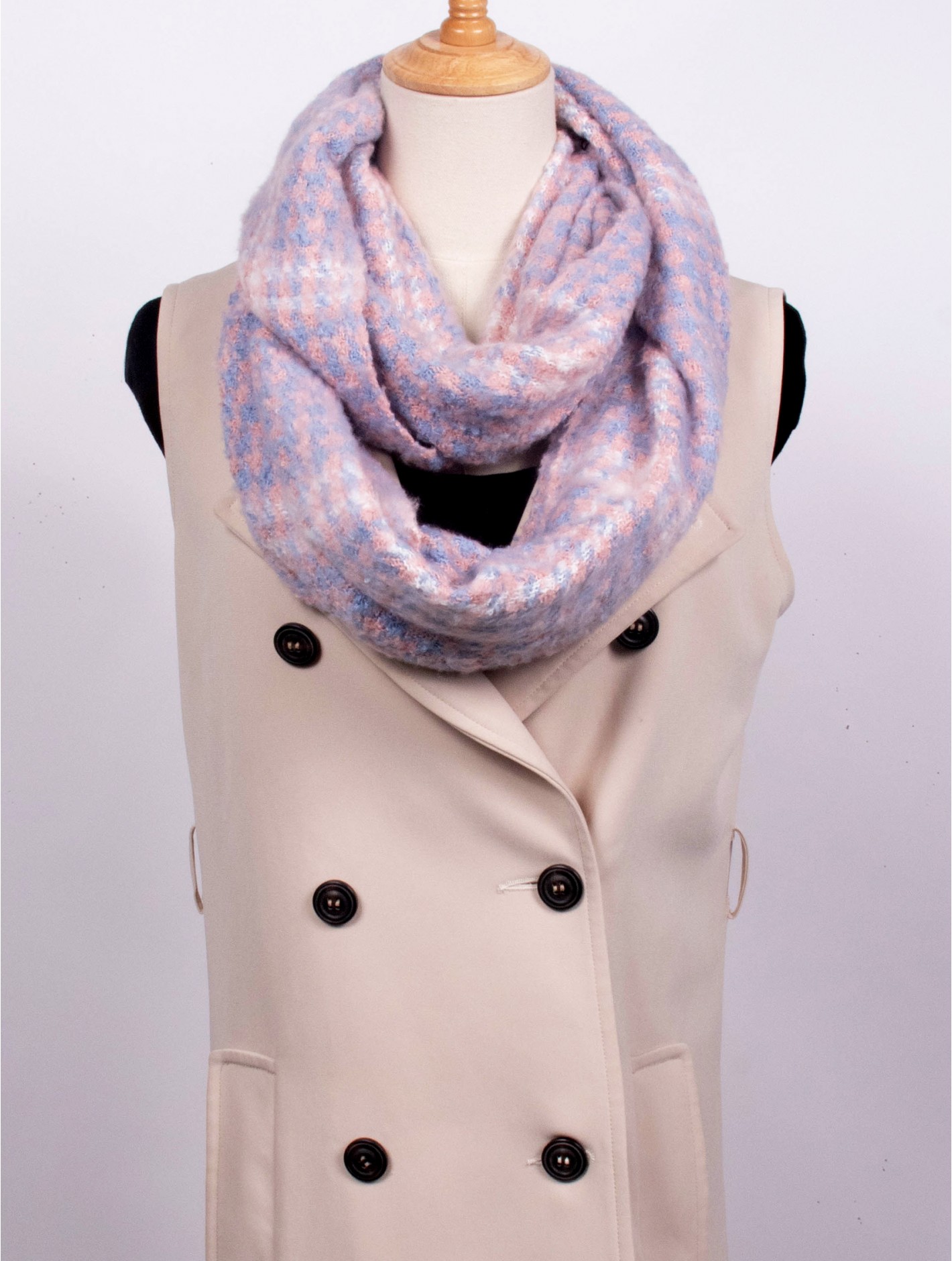 THREE TONE LONG LOOP SCARF