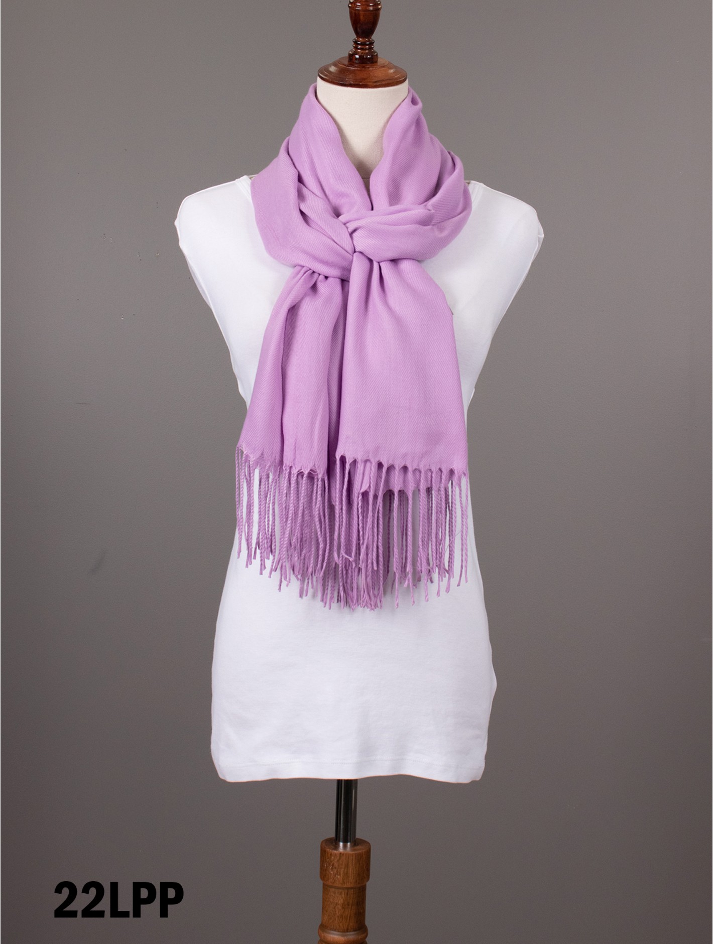 Solid Color Pashmina W/ Tassels