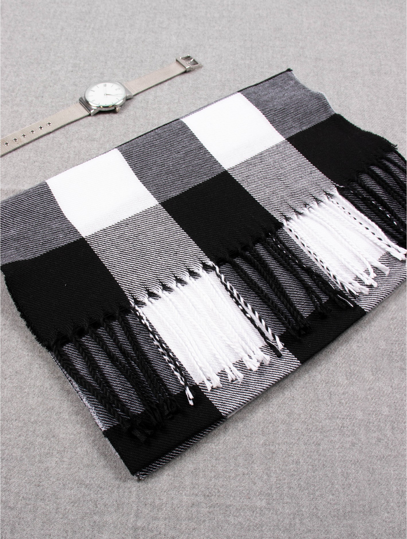Fashion Plaid Premium Scarf