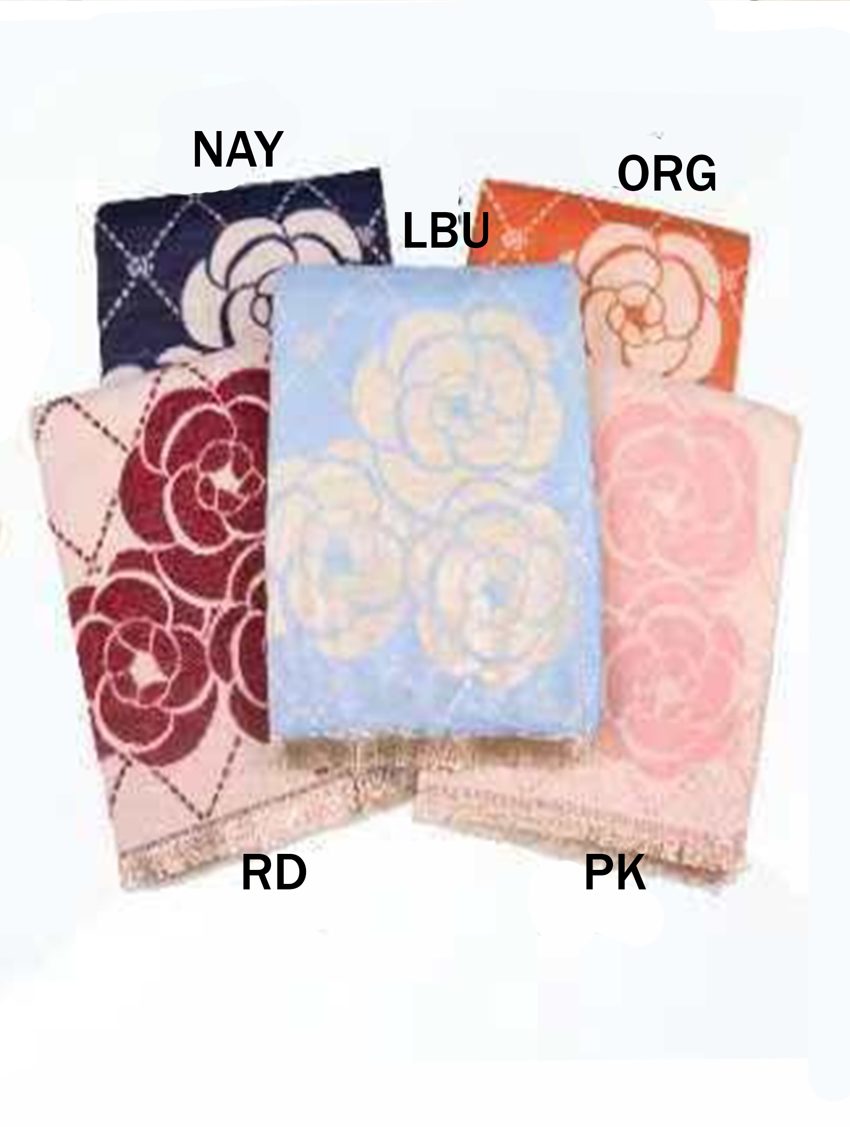 Diamond & Flower Print Premium Scarf