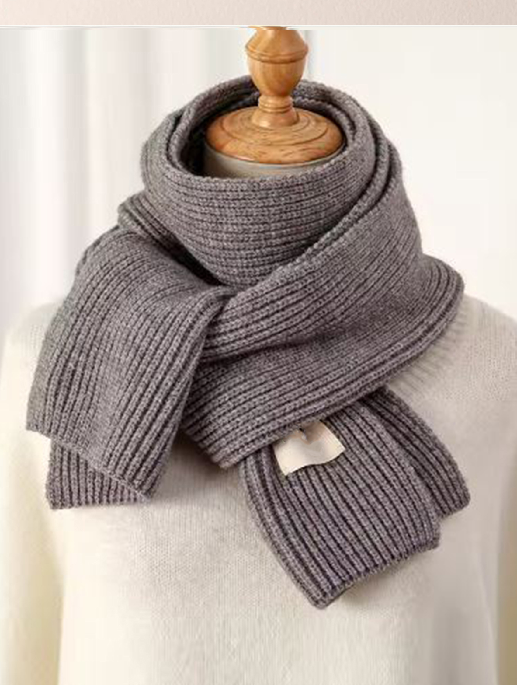 Warm Knitted Soft Scarf