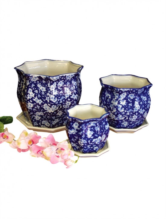 Flower Pots with Bases