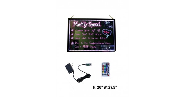 Flashing Erasable Neon LED Writing Board