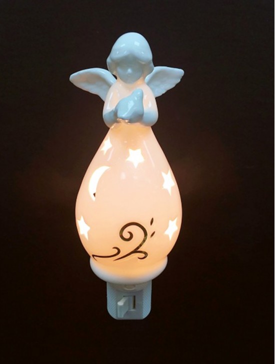 Porcelain Angel Night Light with Gift Box