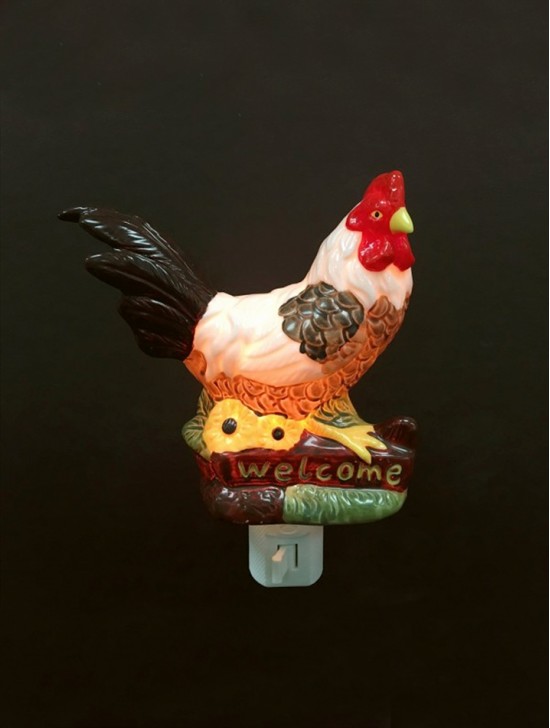 Rooster Night Light with Gift Box